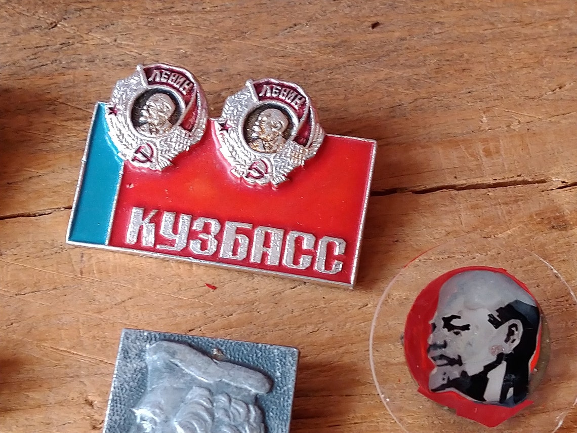 Lot of 6 Soviet Pins USSR Badges Soviet Pins Soviet Era | Etsy