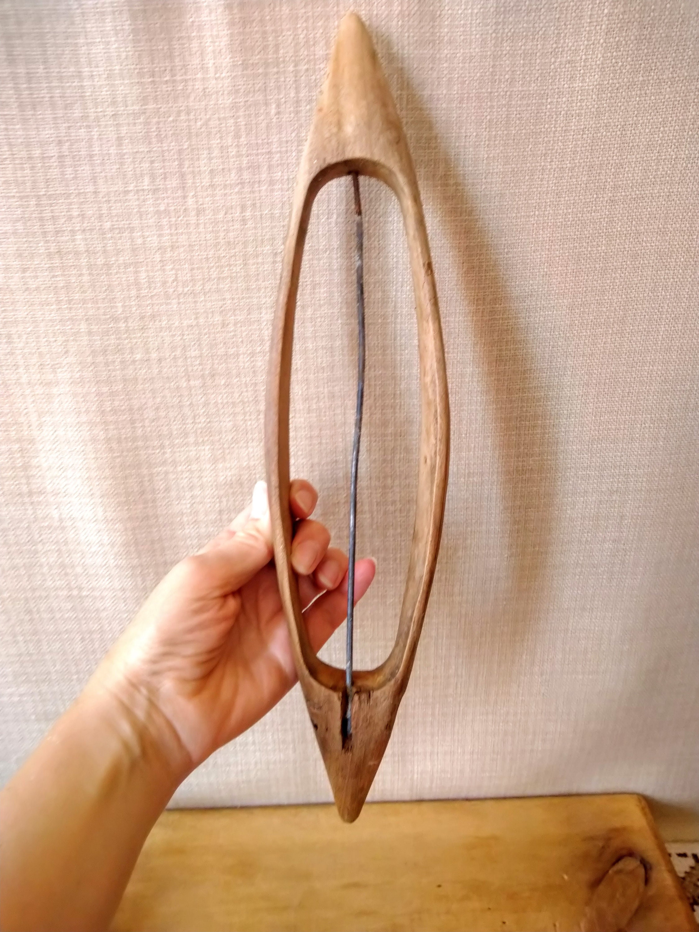 Antique Large Wooden Weaving Loom Shuttle Wooden Boat Shuttle - Etsy