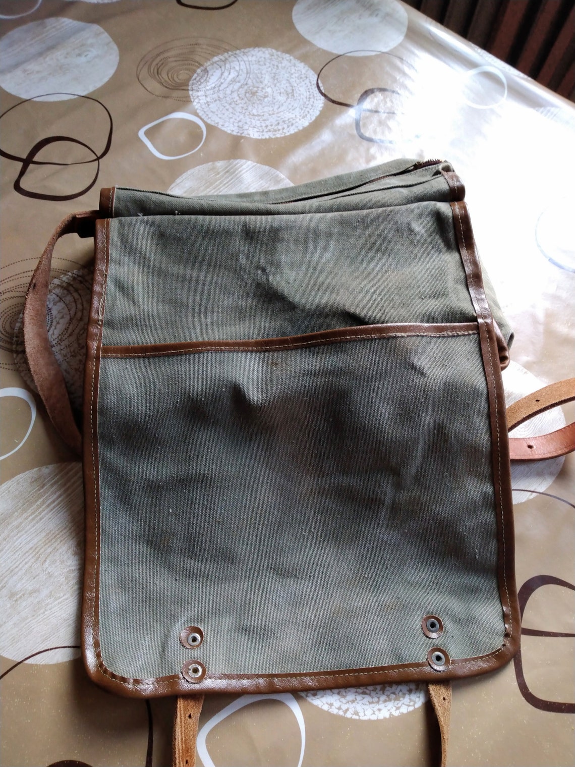 Canvas Messenger Bag Military Bag Canvas Shoulder Bag - Etsy