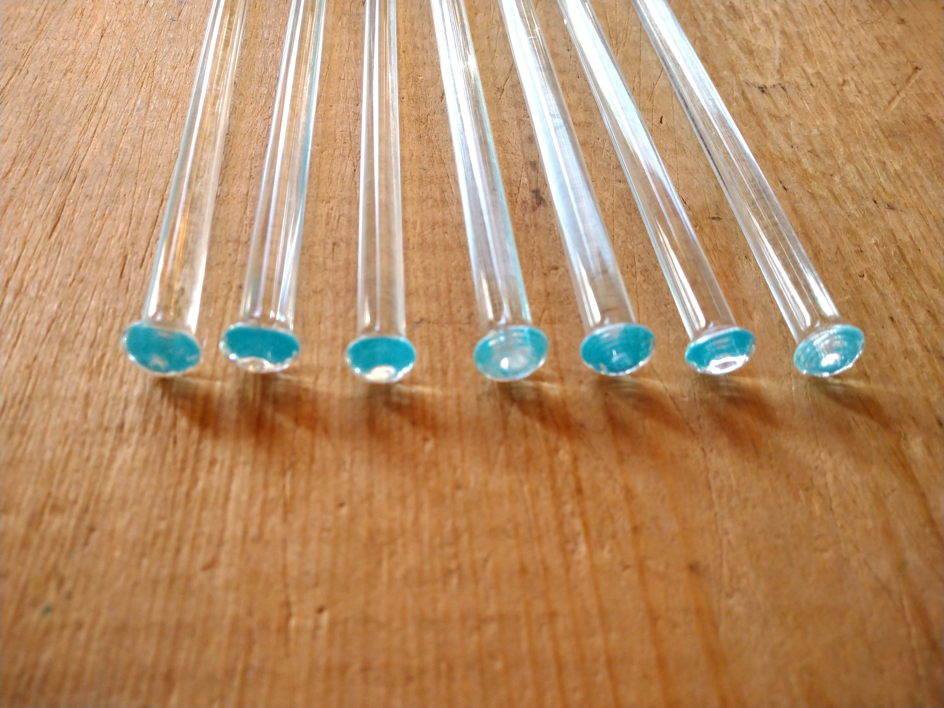 Vintage Glass Drink Stirrers - 7pc Swizzle Sticks, Bar Cart Decor - Etsy