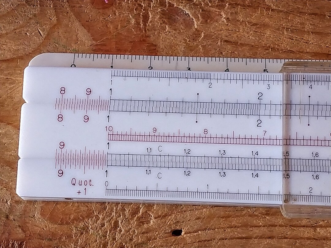 Vintage French RAPHOPLEX Slide Ruler With Case: Engineering Gift - Etsy
