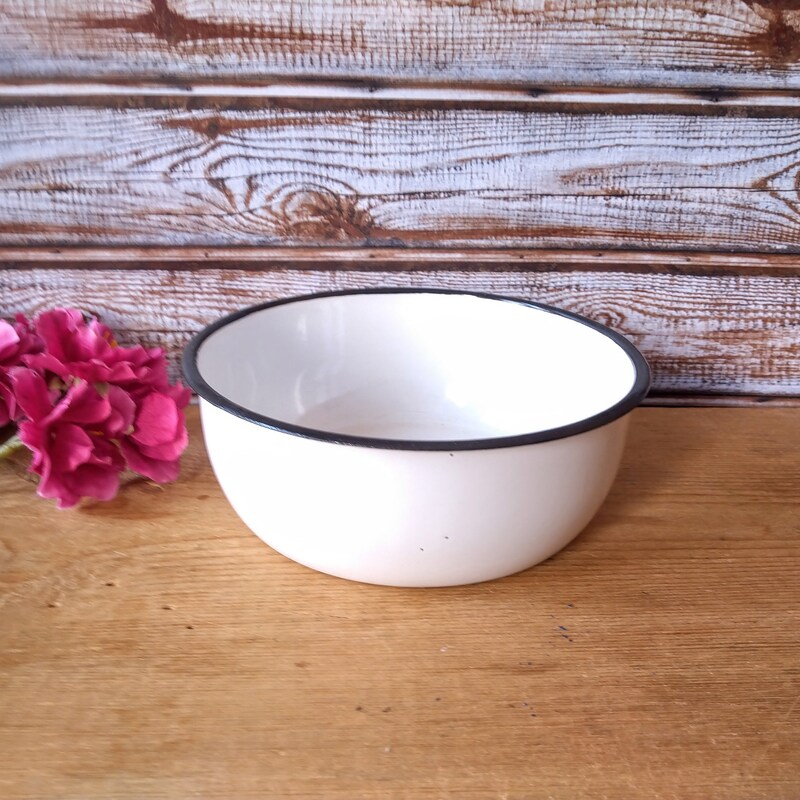 Enamel Bowl - Etsy