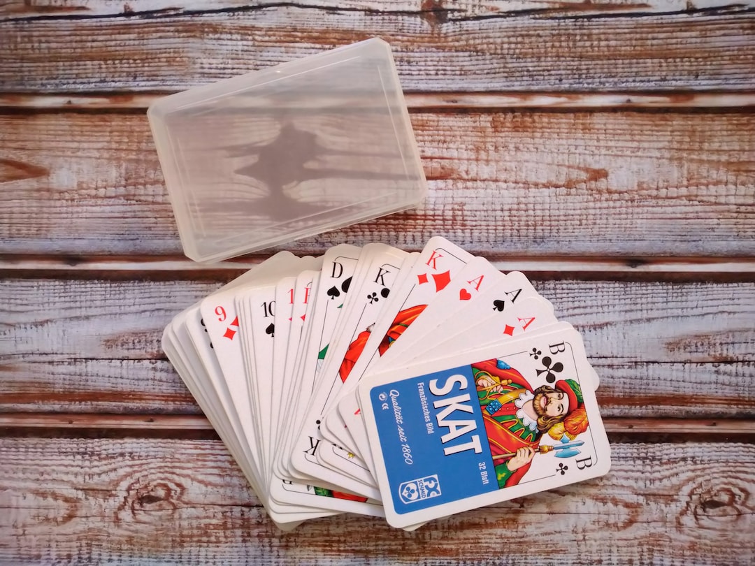 Vintage SKAT Playing Cards, Never Used, German Playing Cards, Deck 32 ...