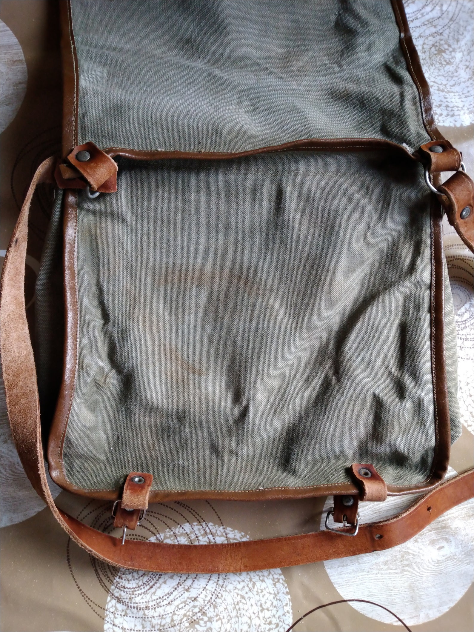 Canvas Messenger Bag Military Bag Canvas Shoulder Bag - Etsy