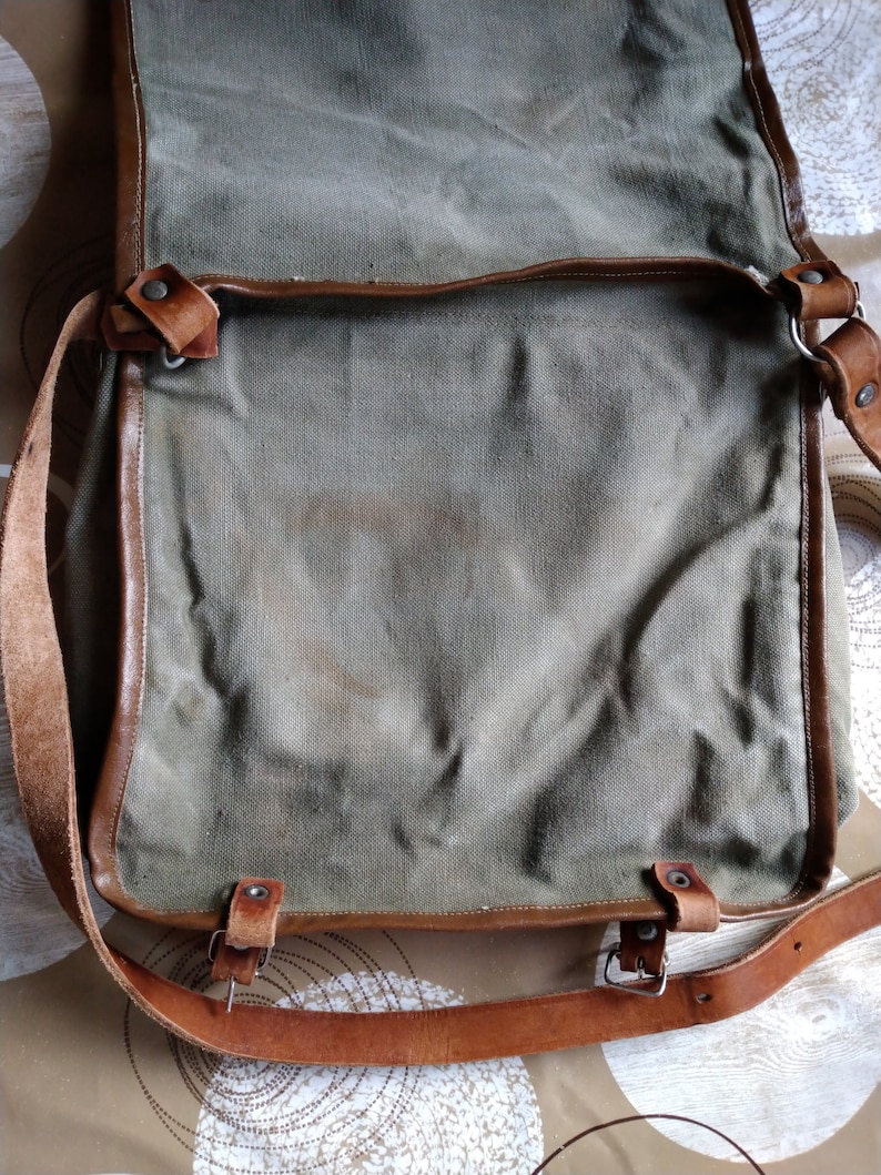 Canvas Messenger Bag Military Bag Canvas Shoulder Bag - Etsy