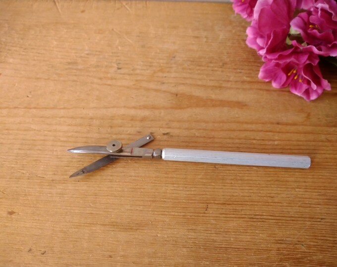 Vintage Ruling Pen With Swivel Blade and Metal Thread Handle, Kinex ...