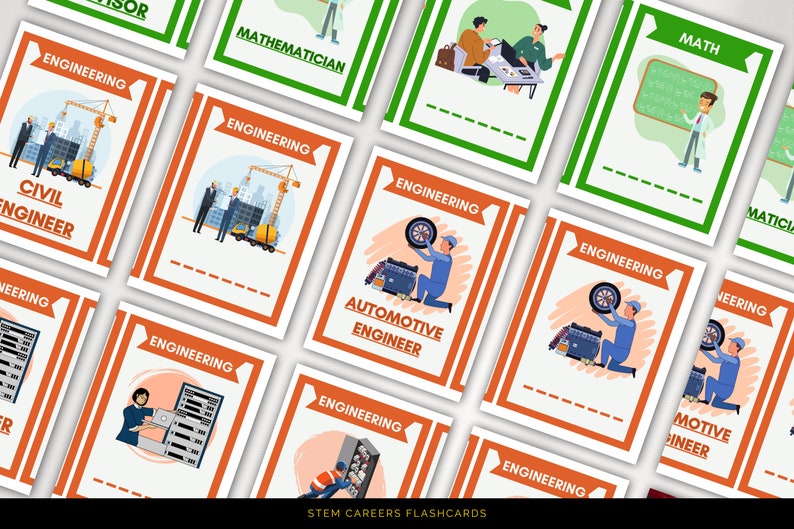 STEM Career Flash Cards | Simple Stem | Stem Building | Printable ...