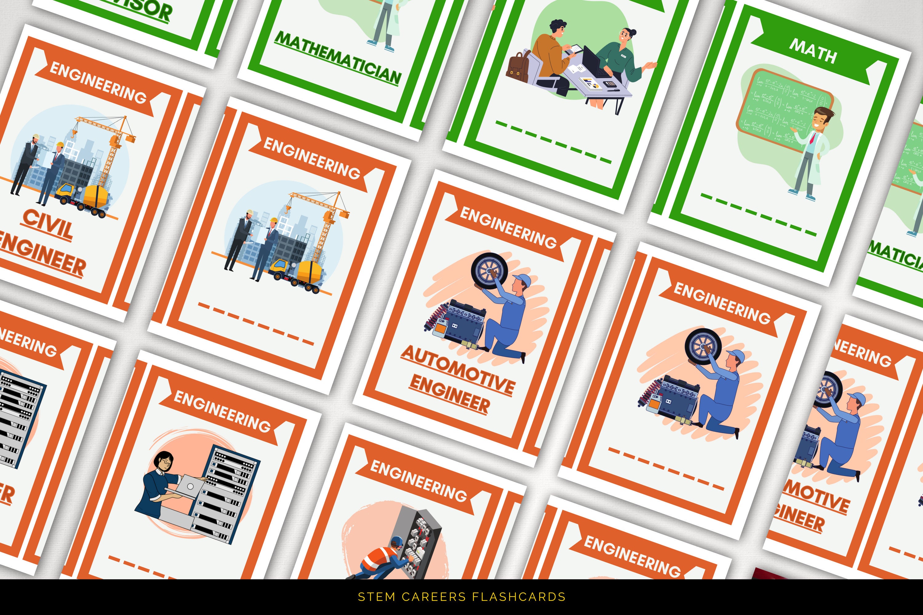 STEM Career Flash Cards | Simple Stem | Stem Building | Printable ...