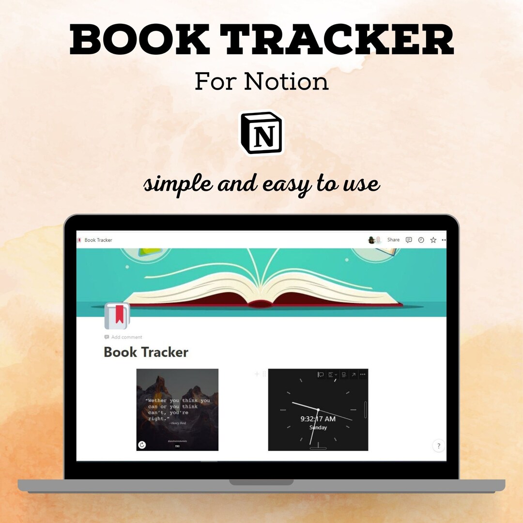 Book Review | Notion Dashboard | Reading Tracker | Book Tracker ...