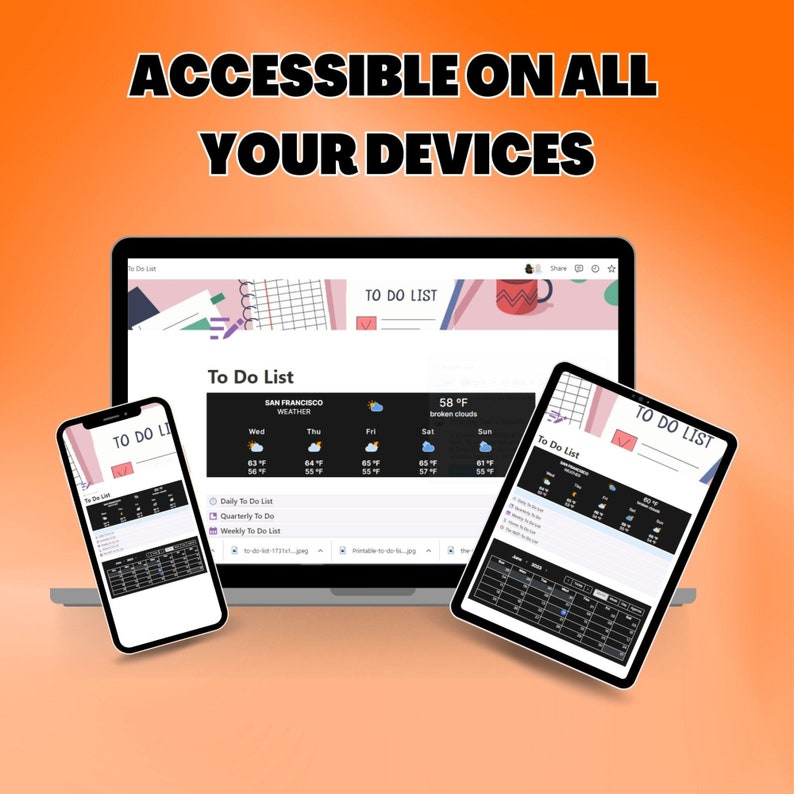 Notion Dashboard | to Do List Printable | Self Care | Habit Tracker ...