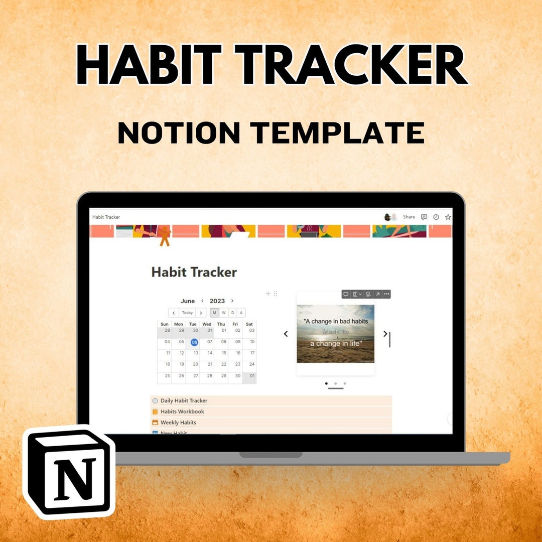 Notion Template | Habit Tracker | Daily Habits | Habits Workbook ...