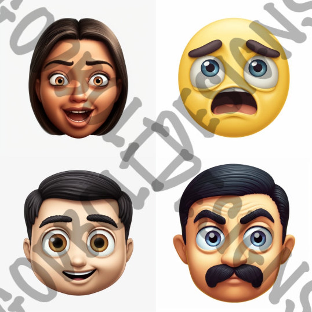 Sheesh Emoji Design Pack | 4 PSD and PNG Files | Trendy and Expressive ...