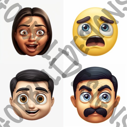 Sheesh Emoji Design Pack | 4 PSD and PNG Files | Trendy and Expressive ...