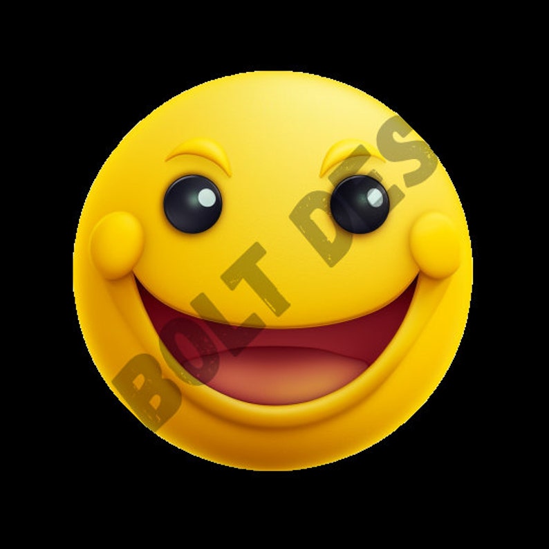 Happy Emoji Design Pack | 4 PSD and PNG Files | Perfect for Online and ...