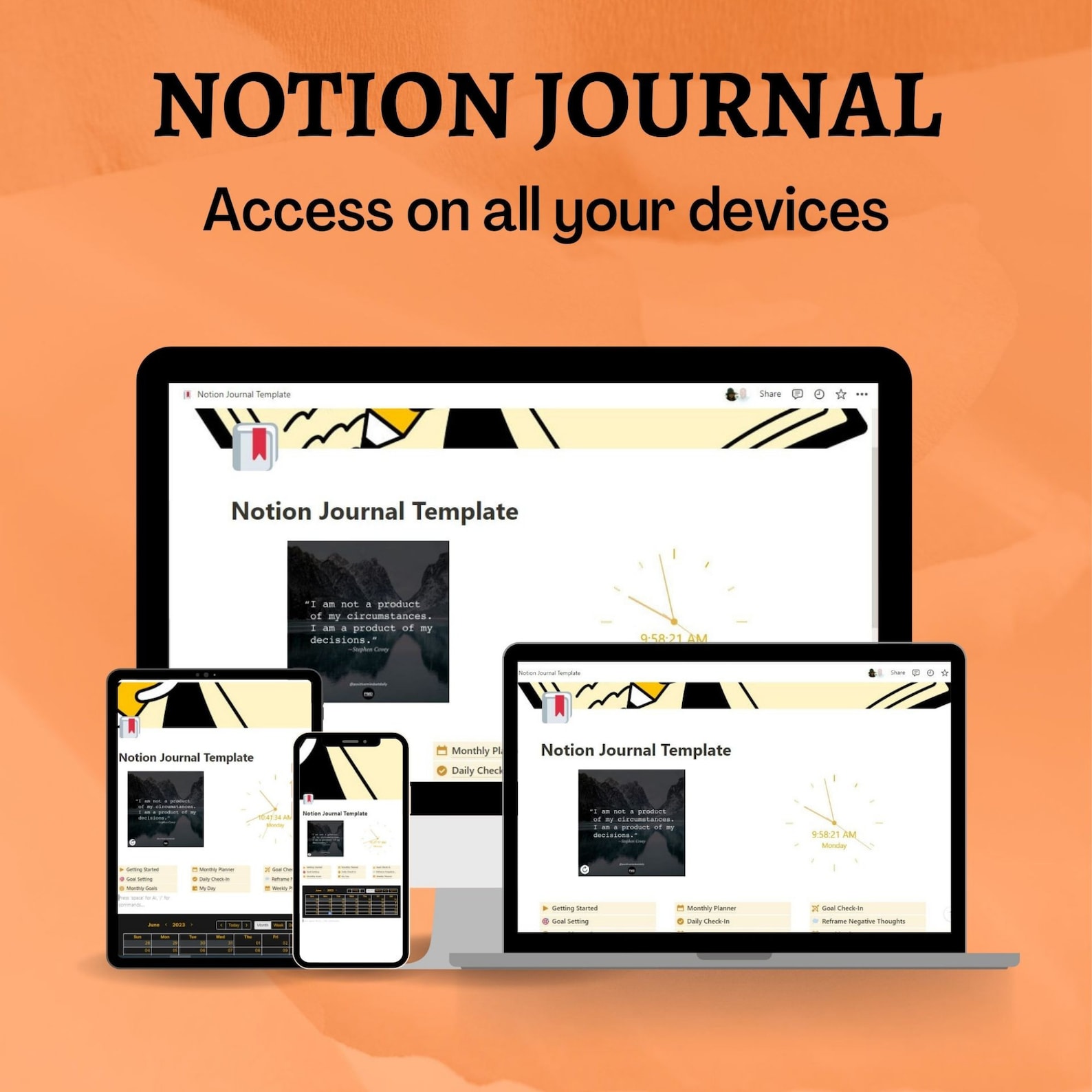 Notion Journal Template | Weekly Planner, Goal Setting, Reframing ...
