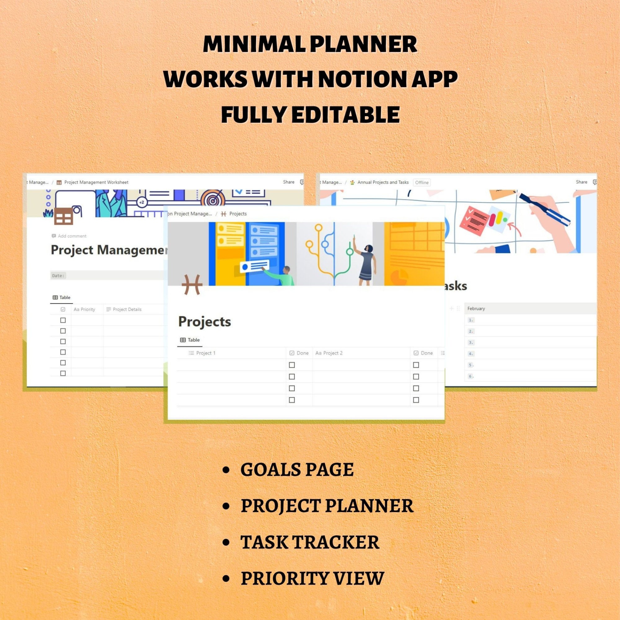 Notion Template Business Planner | Notion Client Portal | Project ...