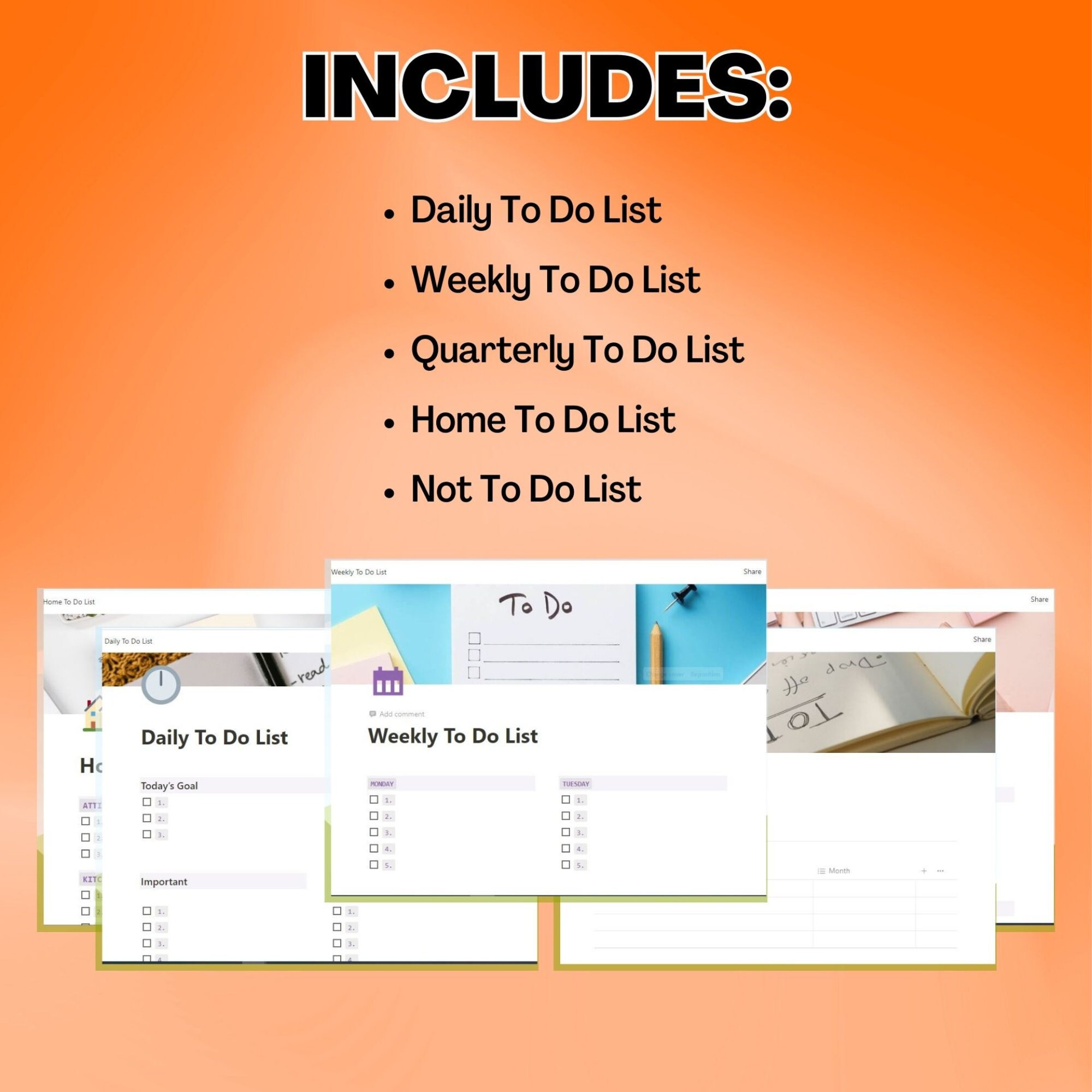 Notion Dashboard to Do List Printable Self Care Habit Tracker ...