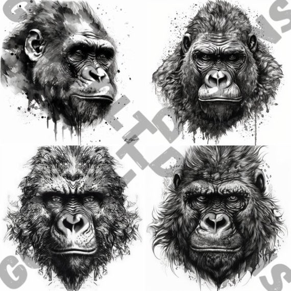 Angry Gorilla Tattoos