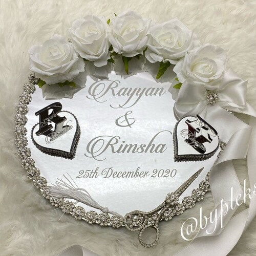 Personalized Wedding Ring Plate Ceremony Engagement Ring - Etsy India