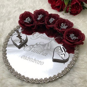 Buy Personalized Wedding Ring Plate Ceremony Engagement Ring Online in ...
