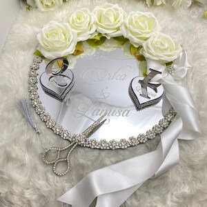 Personalized Wedding Ring Plate Ceremony Engagement Ring - Etsy India