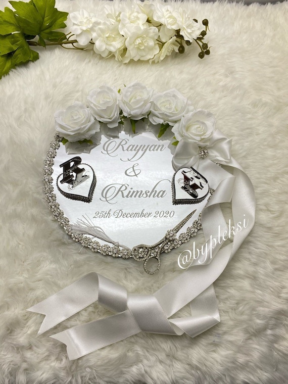 Personalized Wedding Ring Plate Ceremony Engagement Ring - Etsy India