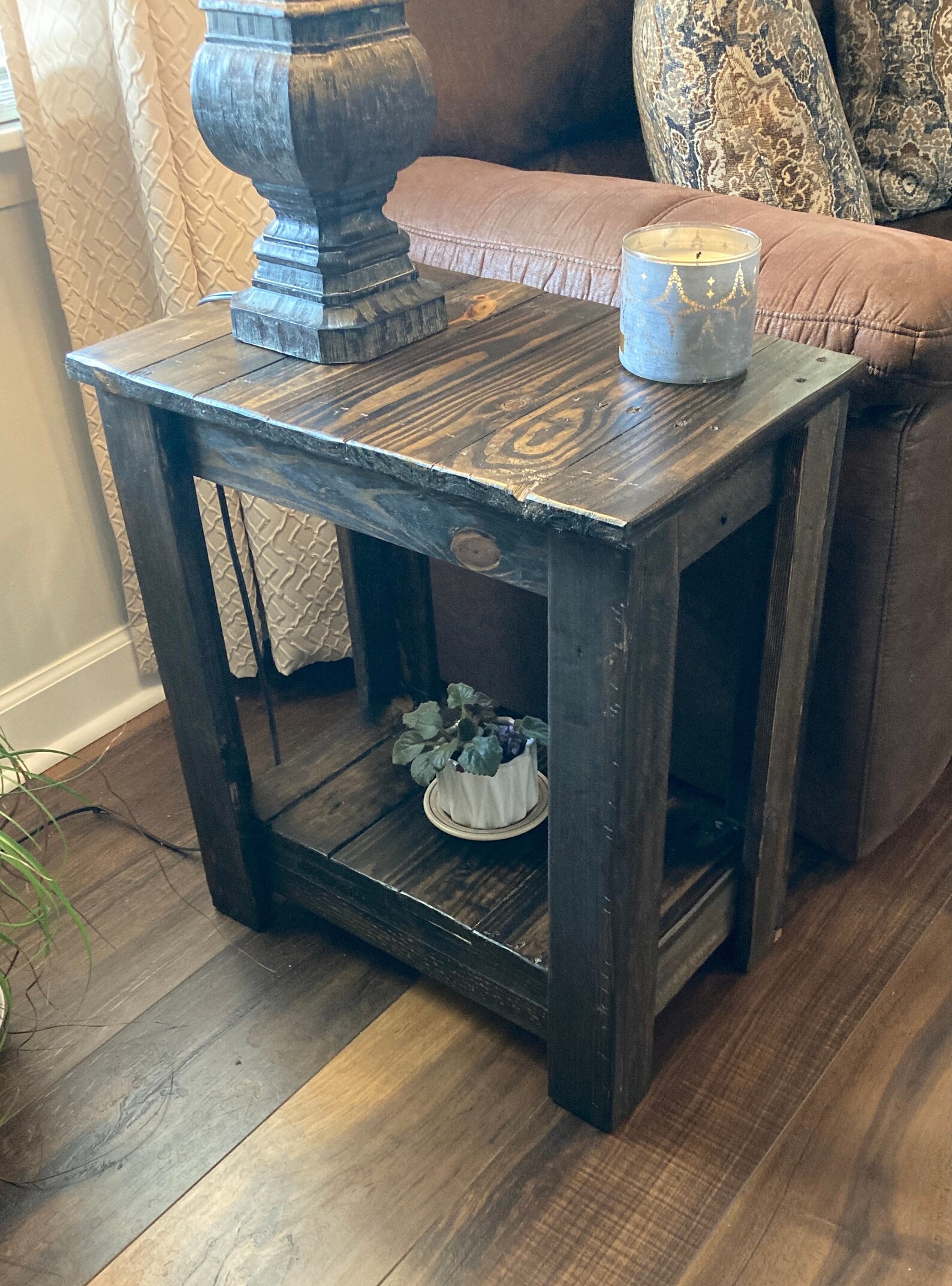 End Table Wood End Table Farmhouse End Table Rustic Wood - Etsy