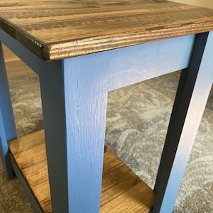 Wood End Table,farmhouse End Table, Rustic Wood Table, Night Stand ...
