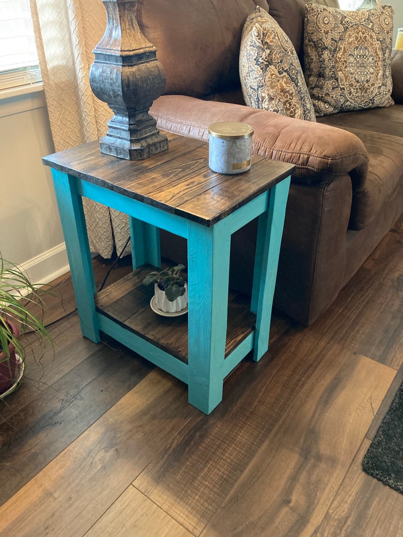 End Table Wood End Table Farmhouse End Table Rustic Wood - Etsy