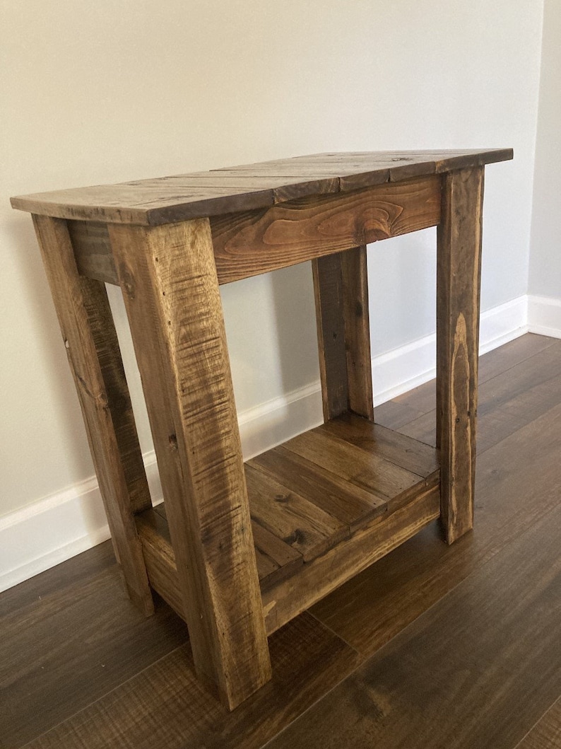 End Tablefarmhouse End Table Rustic Wood Table Night Stand - Etsy