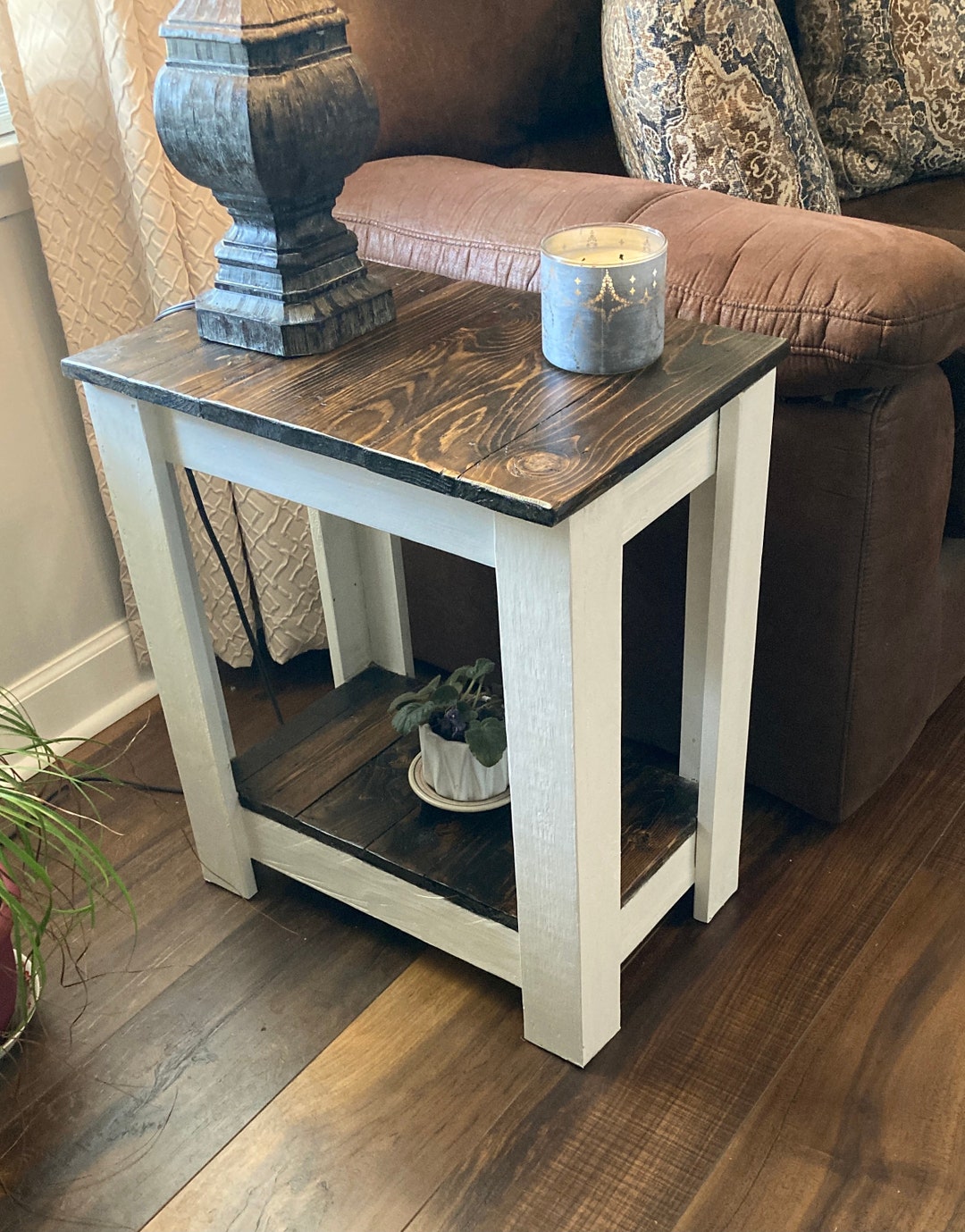 Wood End Table,farmhouse End Table, Rustic Wood Table, Night Stand ...