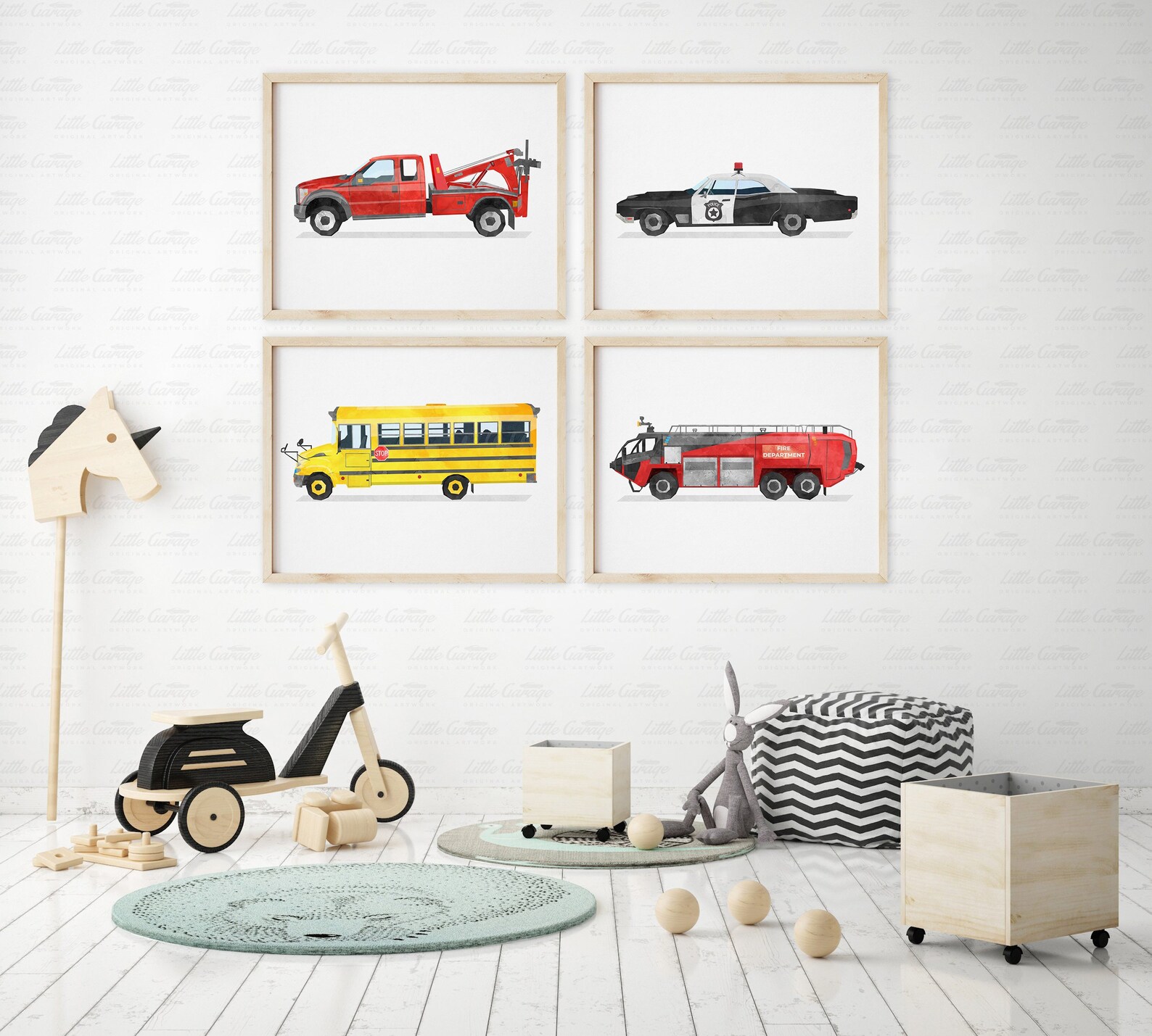 Police Car Print Police Wall Art Transportation Wall Art | Etsy