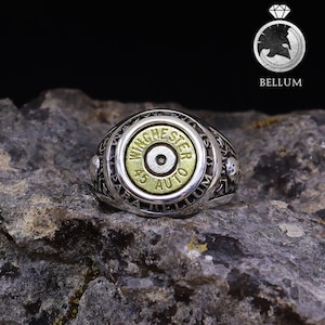 Bellum Ring .45 Acp (925 Sterling Silver) Bullet Ring "si Vis Pacem ...