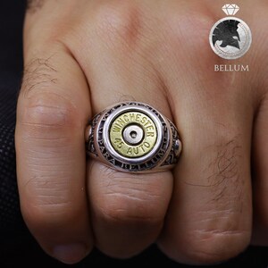 Bellum Ring .45 Acp (925 Sterling Silver) Bullet Ring "si Vis Pacem ...
