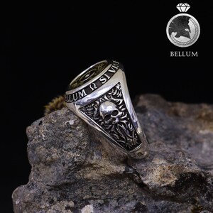 Bellum Ring .45 Acp (925 Sterling Silver) Bullet Ring "si Vis Pacem ...