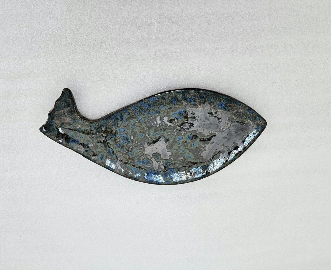 Fish Spoon Rest, Blue Spoon Rest, Fish Spoon Holder, Fish Shape - Etsy