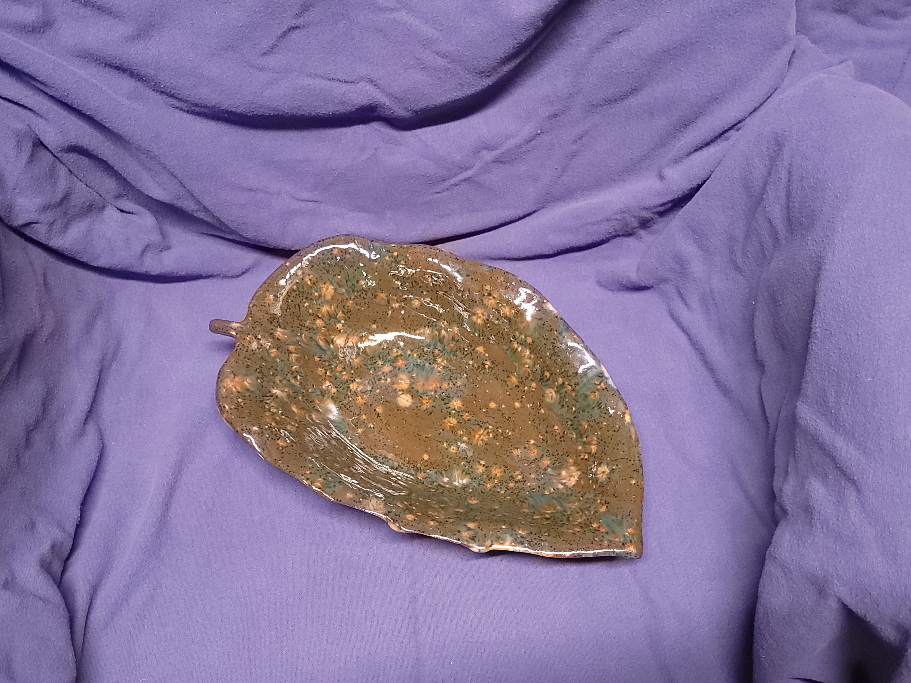 Green Leaf Bowl, Large Leaf Serving Dish - Etsy