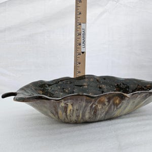 Green Leaf Bowl, Large Leaf Serving Dish - Etsy