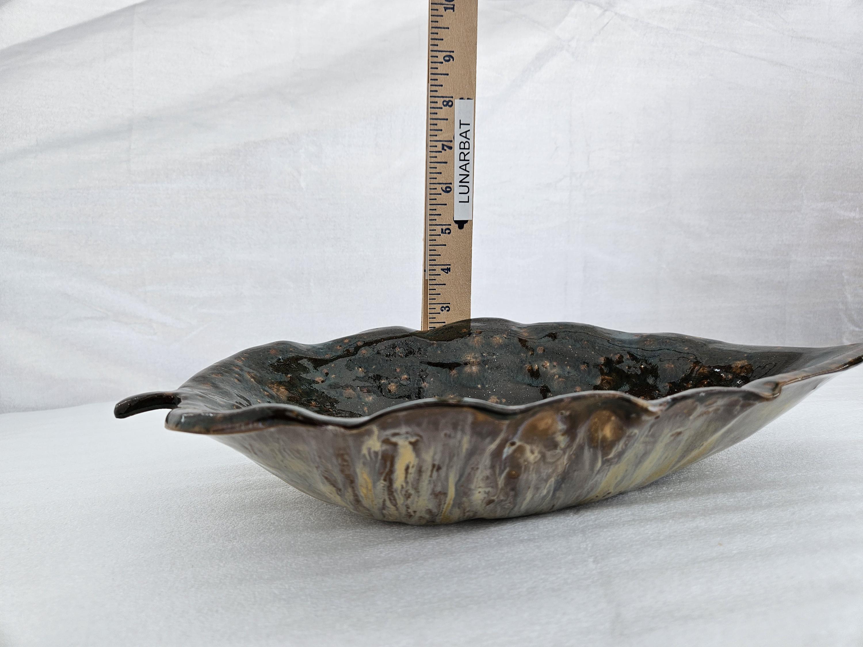 Green Leaf Bowl, Large Leaf Serving Dish - Etsy