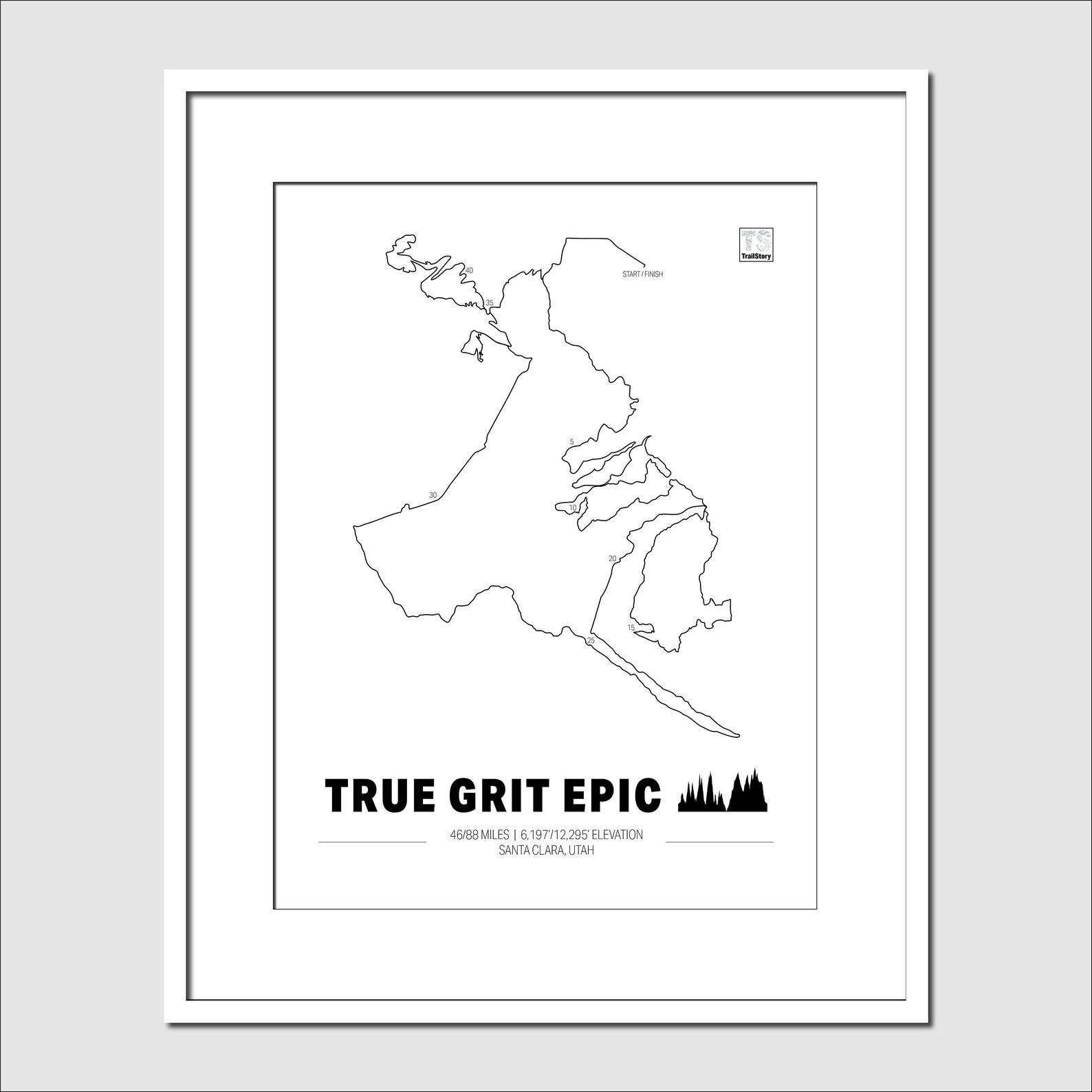 Trail Map - True Grit Epic Mountain Bike Race Course, Santa Clara Utah ...