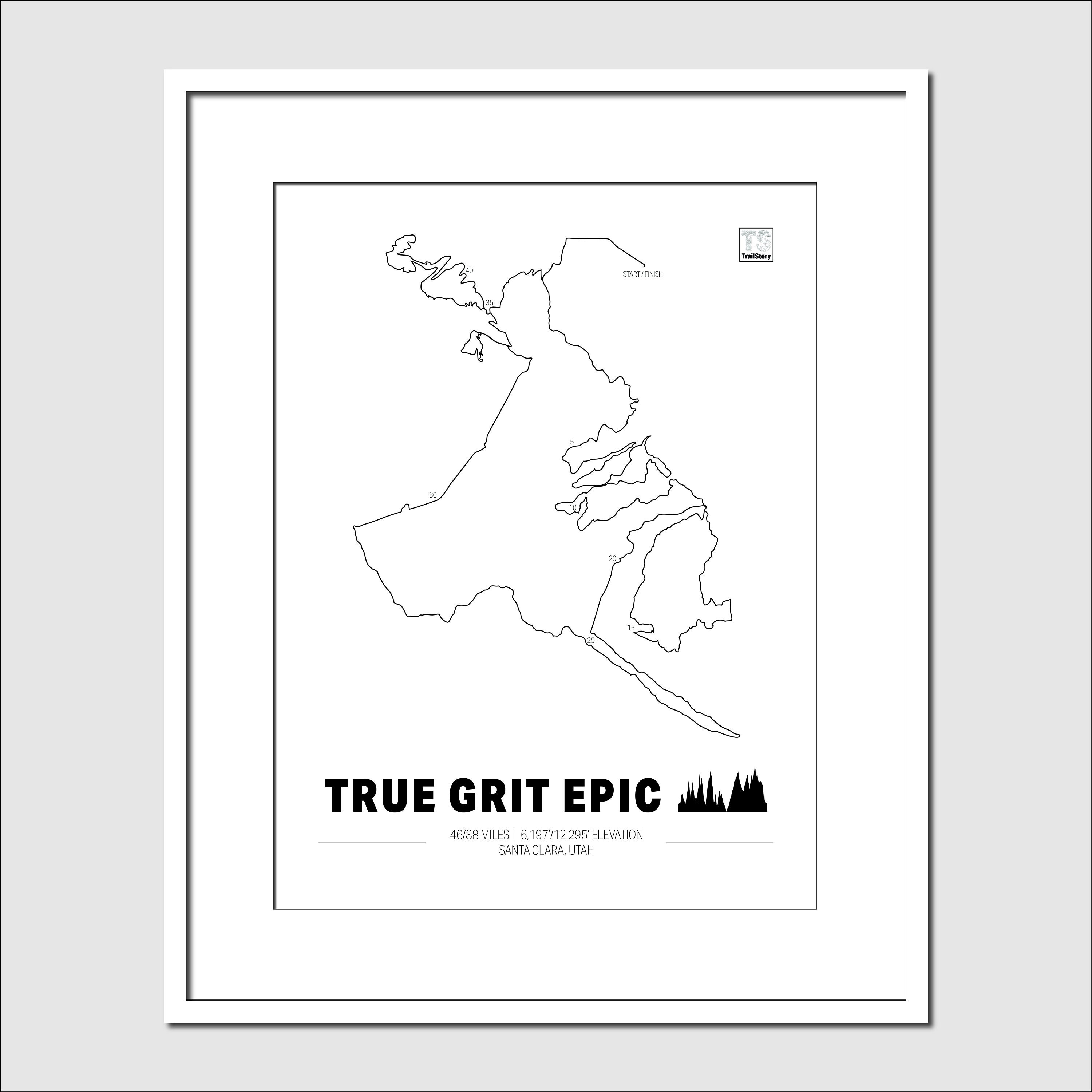 Trail Map - True Grit Epic Mountain Bike Race Course, Santa Clara Utah ...