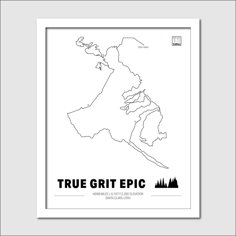 Trail Map - True Grit Epic Mountain Bike Race Course, Santa Clara Utah ...