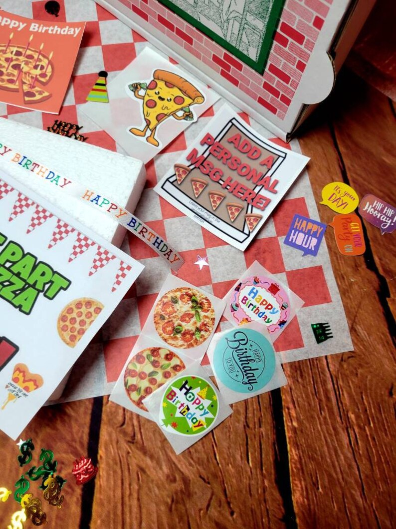 DIY Personalized Sicilian Slice Pizza Gift Box Kits for Any - Etsy