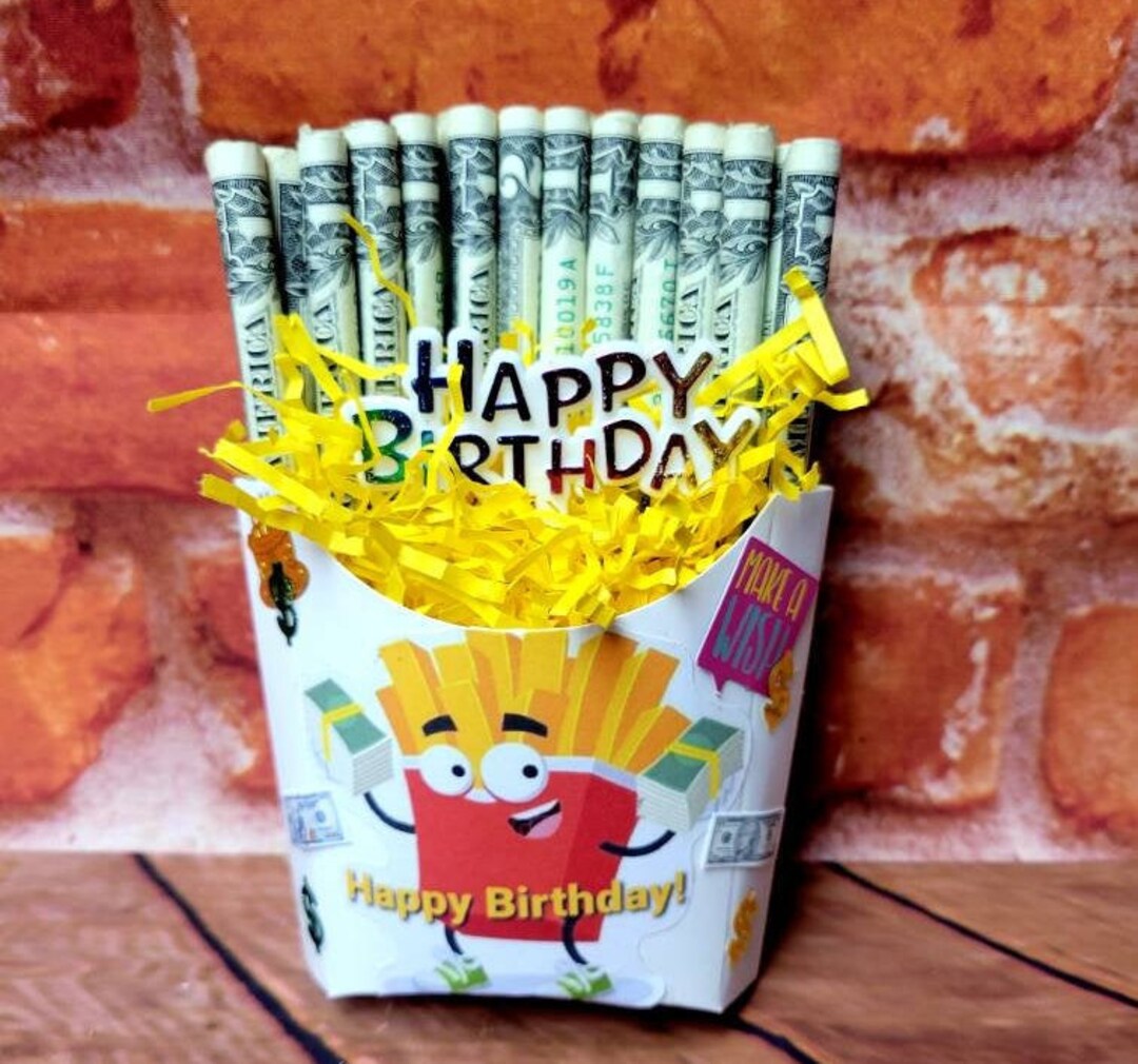 DIY Personalized French Fry Gift Box Kits for Any Occasion Cash is Not ...