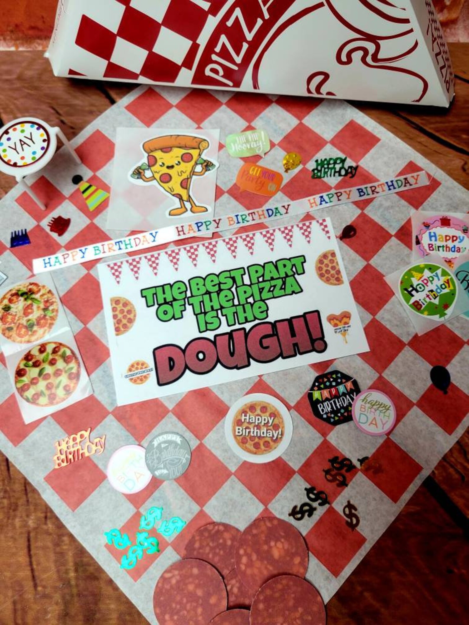 DIY Personalized Pizza Slice Gift Box Kits for Any Occasion - Etsy