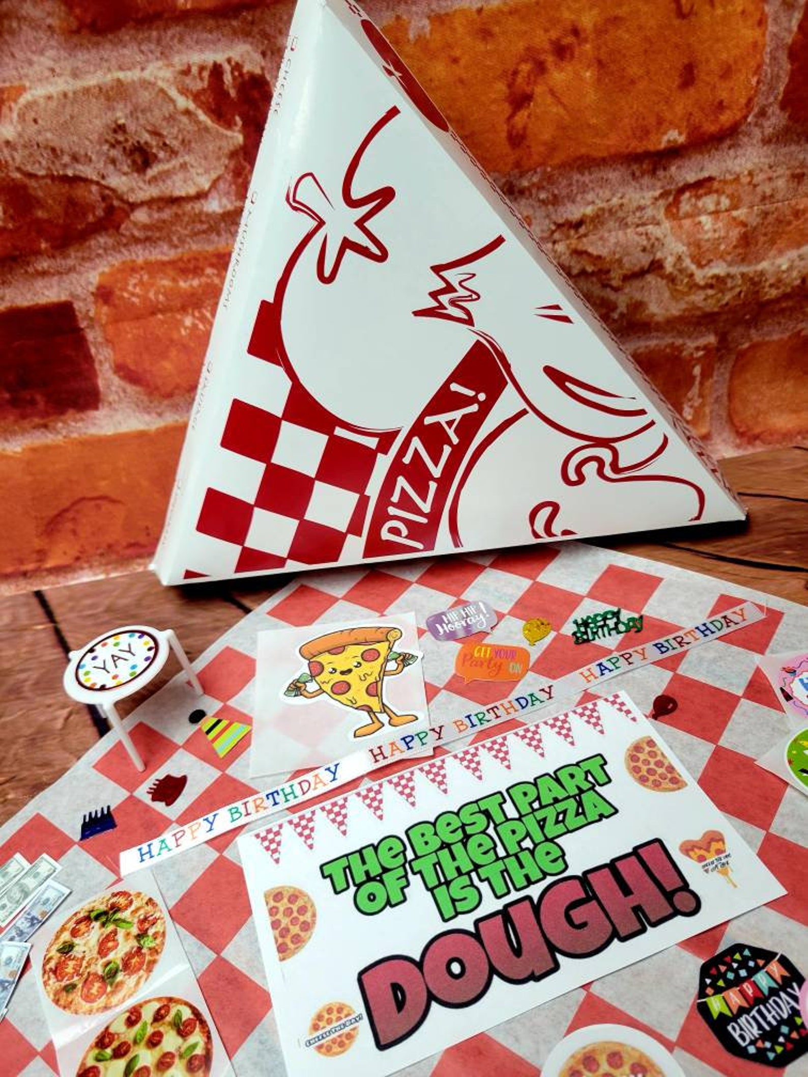 DIY Personalized Pizza Slice Gift Box Kits for Any Occasion - Etsy