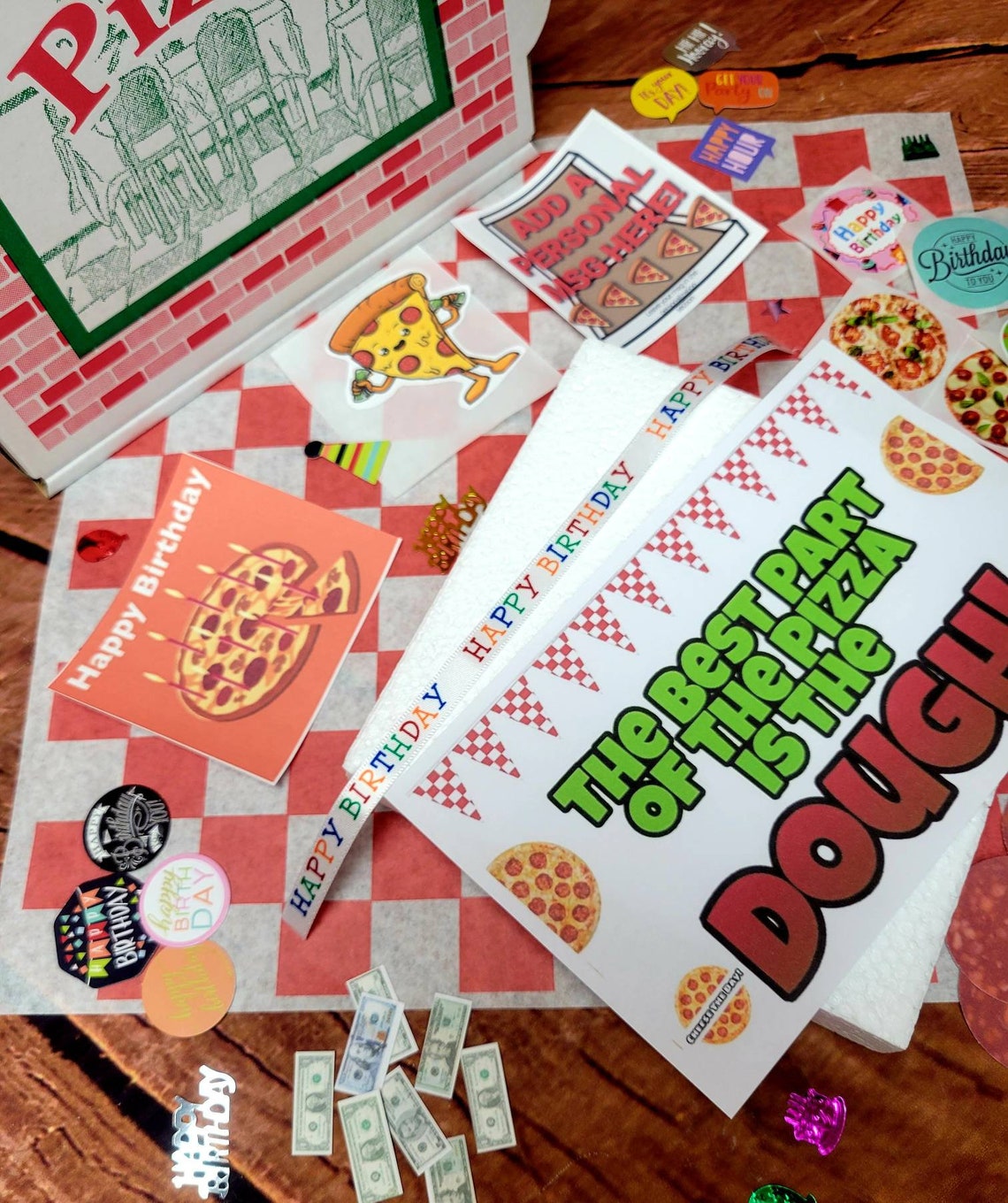 DIY Personalized Sicilian Slice Pizza Gift Box Kits for Any - Etsy