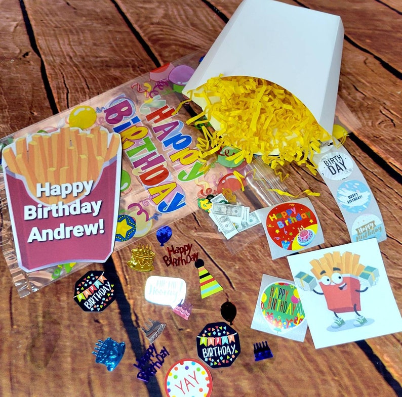DIY Personalized French Fry Gift Box Kits for Any Occasion - Etsy