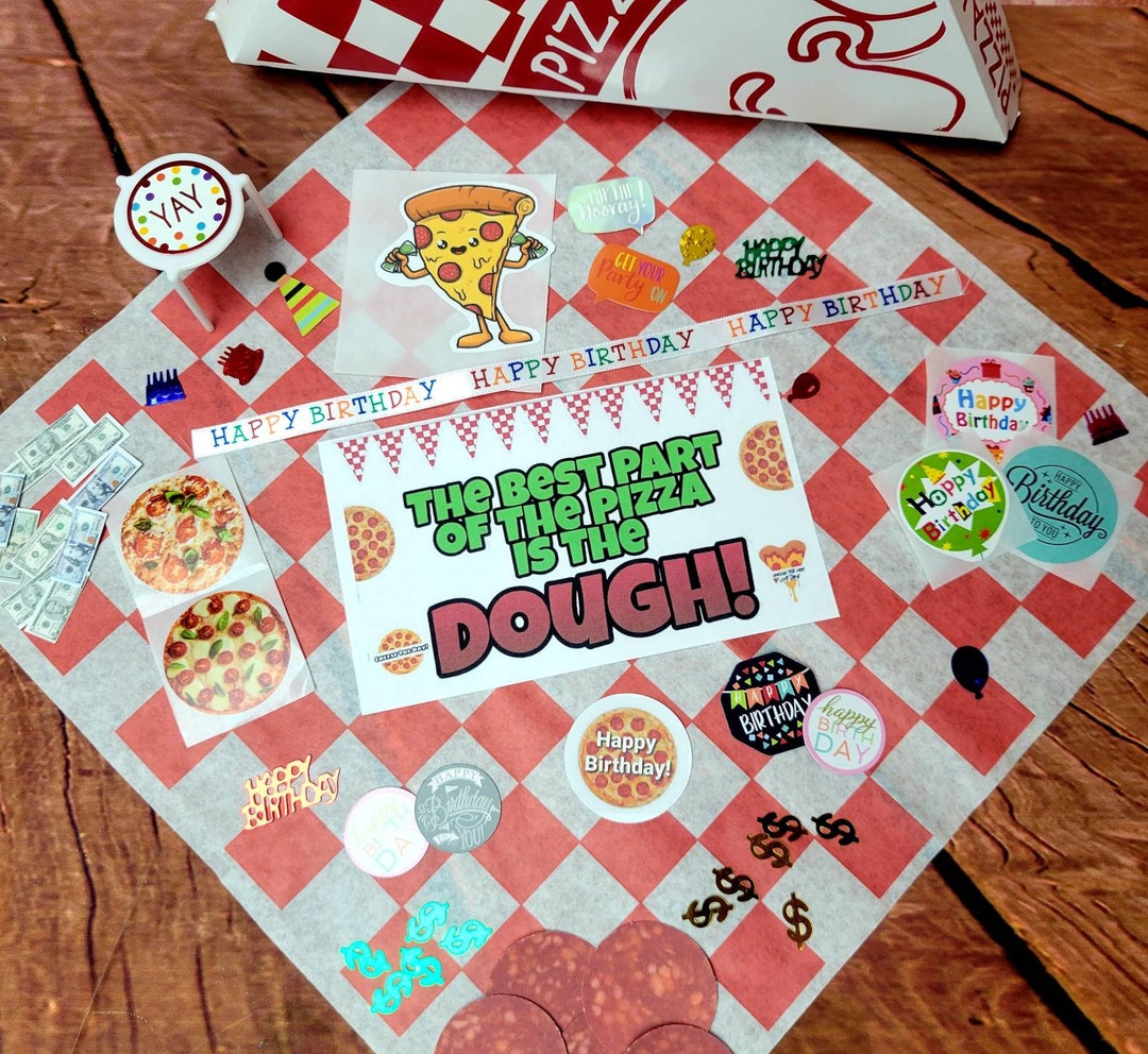 DIY Personalized Pizza Slice Gift Box Kits for Any Occasion Cash is Not ...