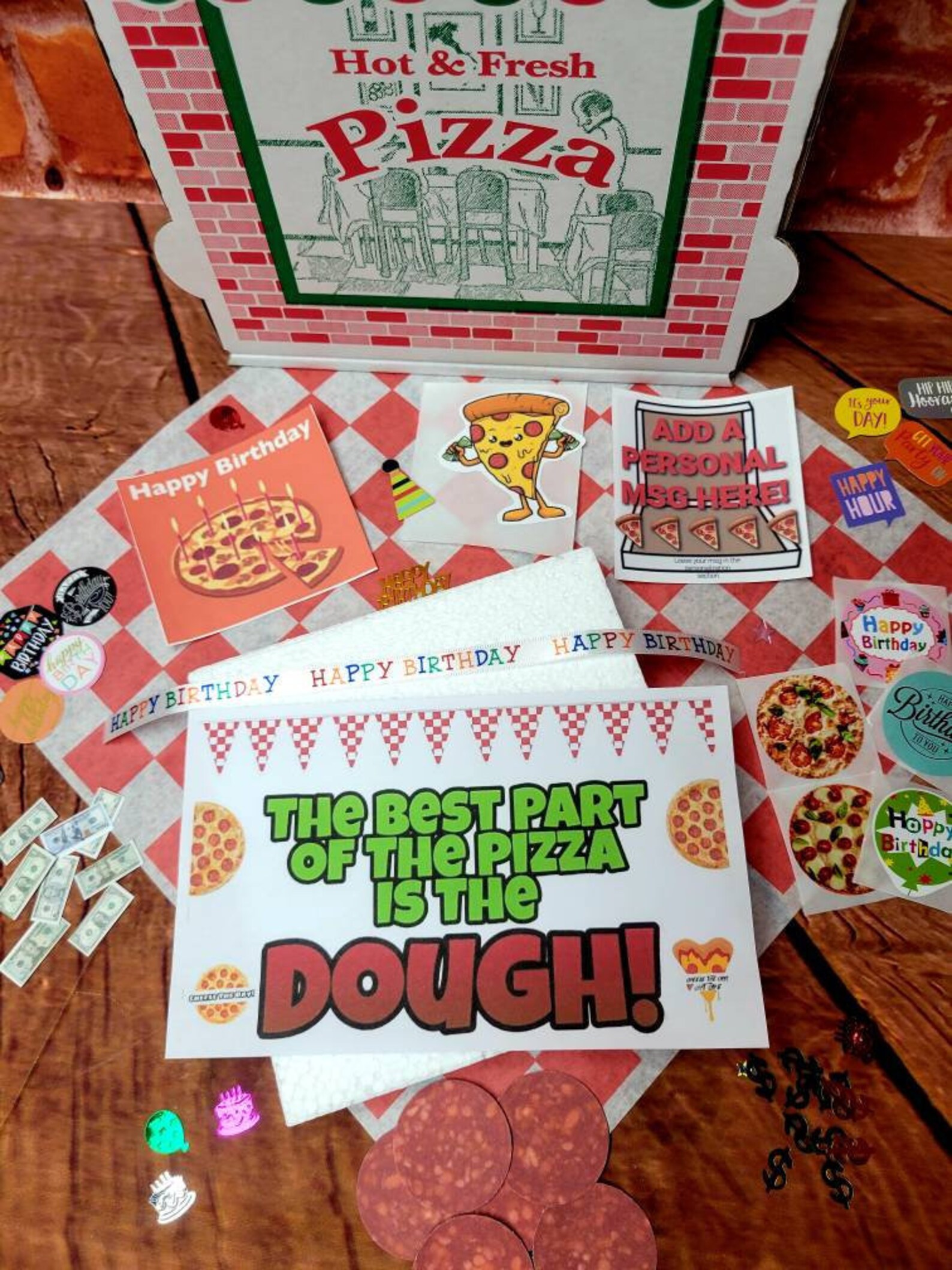 DIY Personalized Sicilian Slice Pizza Gift Box Kits for Any - Etsy